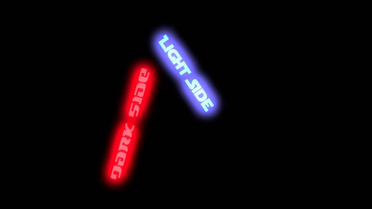 Light Side Vs Dark Side text - YouTube
