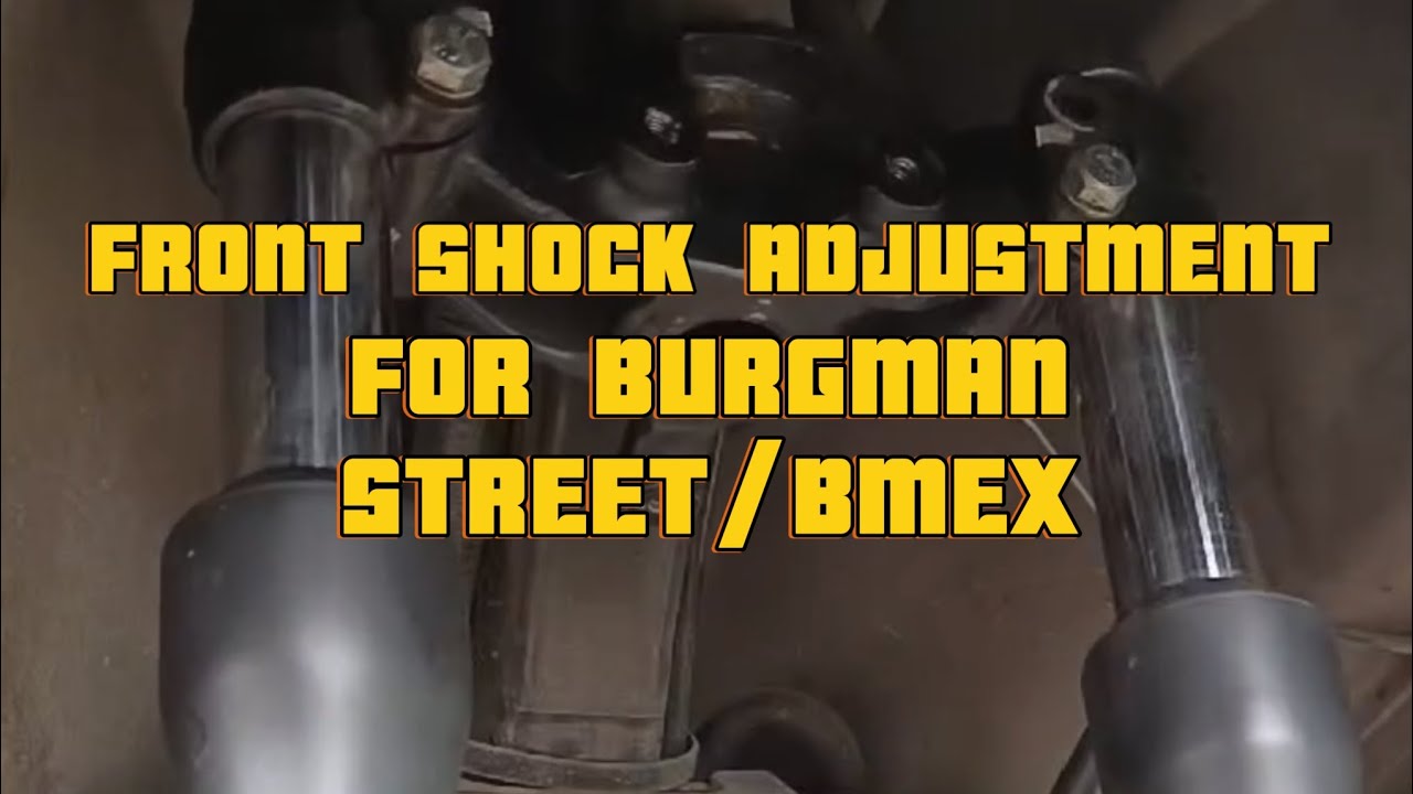 BURGMAN STREET/BMEX Front Shock Adjustment #burgmanstreet #burgman # ...