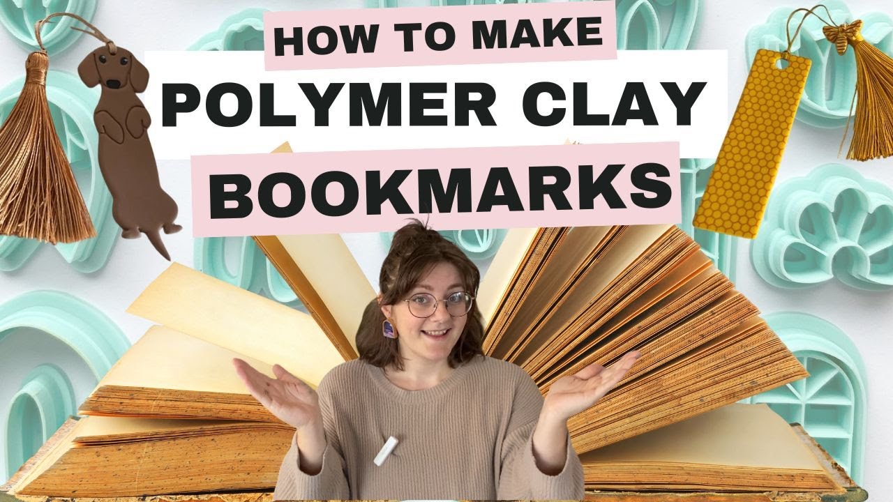 How to make Polymer Clay Bookmarks - YouTube