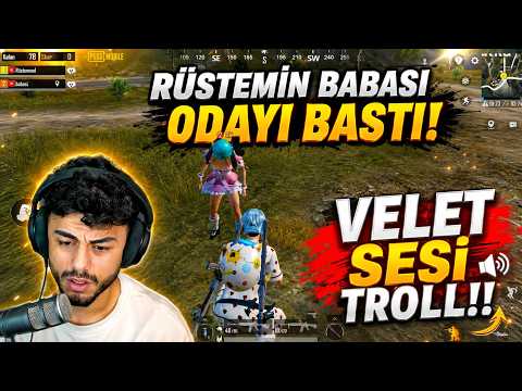 MELİS İLE OYNARKEN BABAM ODAYI BASTI ( velet sesi trol ) - PUBG mobile