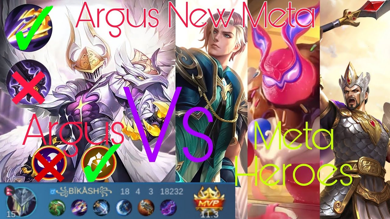 Immortal Argus Vs Meta Heroes!!! Is Argus New Meta In Exp Lane? Secret Build & Emblem || MLBB ...