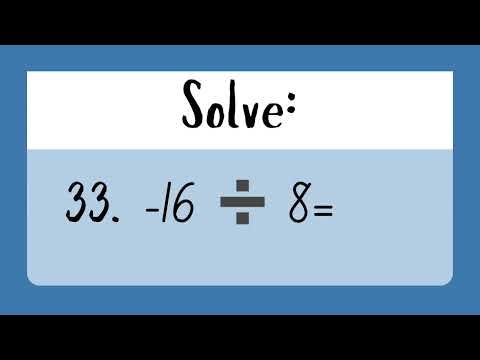 Grade 7 integers quiz beginners - YouTube