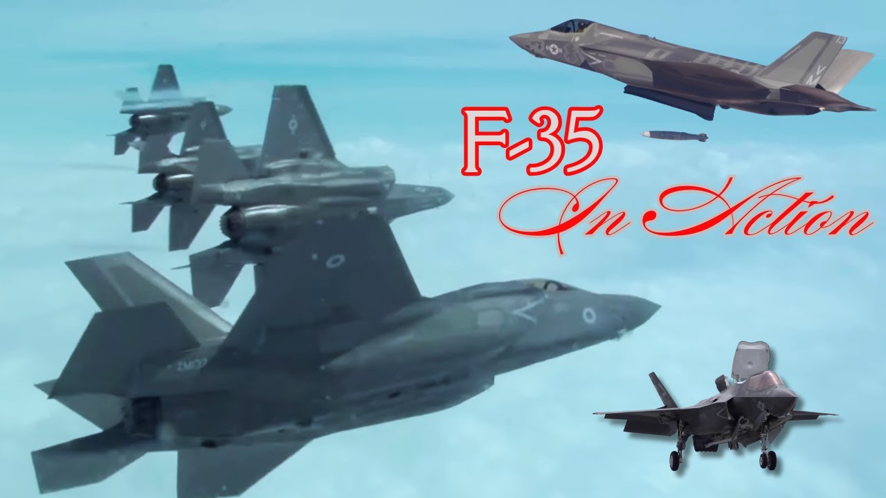 F-35 Lightning II In Action Vertical Landing - Weapons Testing - Aerial ...