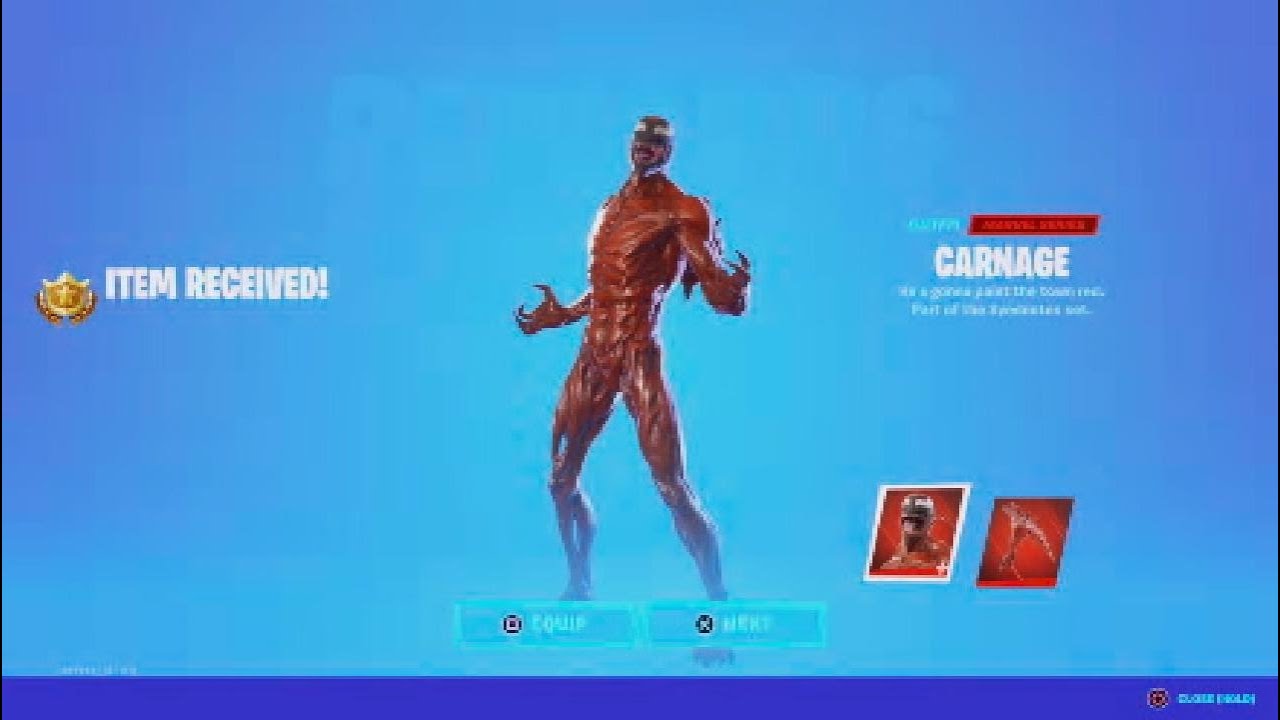 Unlocking *CARNAGE* Skin In Fortnite! (Level 100) - YouTube