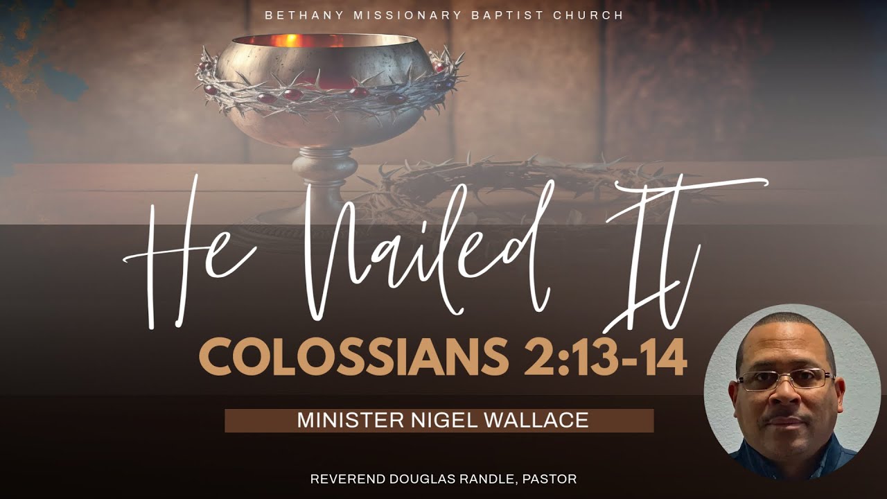 "He Nailed It" | Minister Nigel Wallace - YouTube