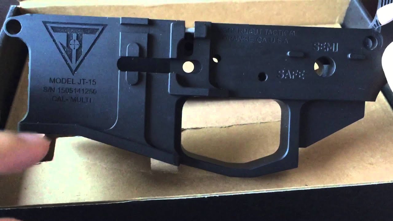 Juggernaut Tactical complete billet aluminum AR-15 lower receiver - YouTube