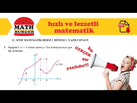 12. SINIF MATEMATİK 2. DÖNEM 1. YAZILI SINAVI / YENİ