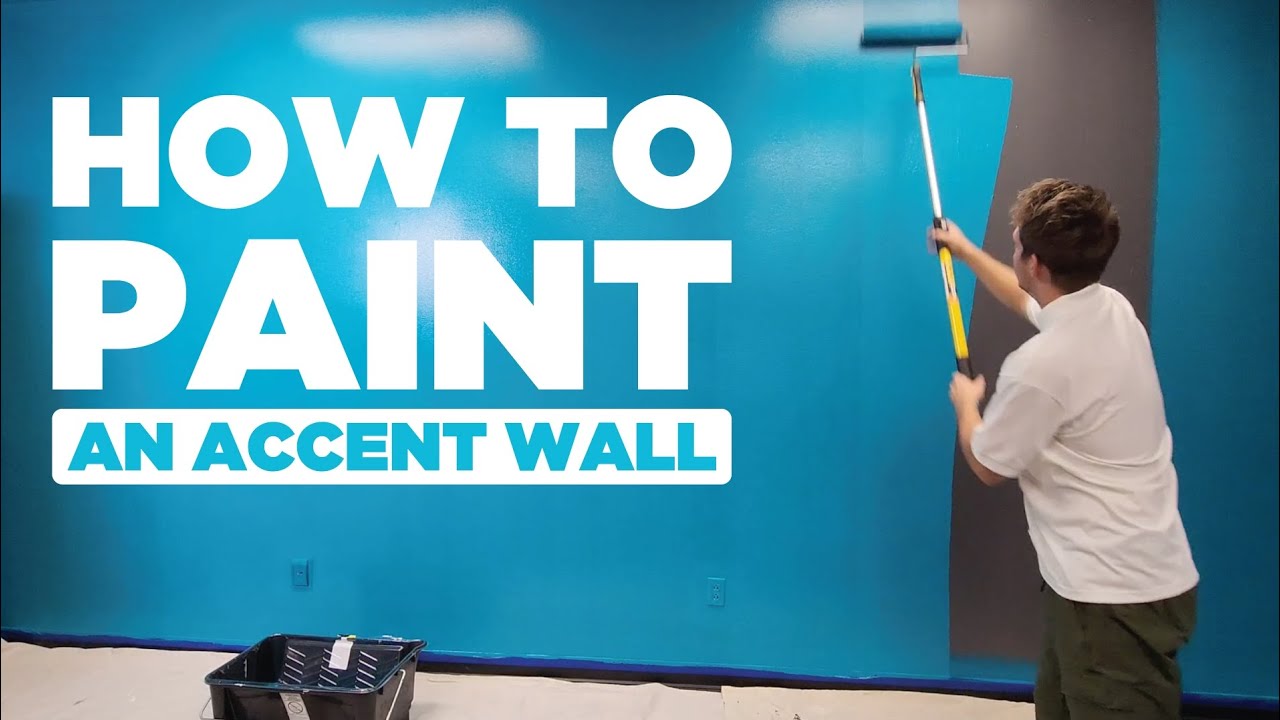 How to paint an accent wall | Step by step | EASY! - YouTube