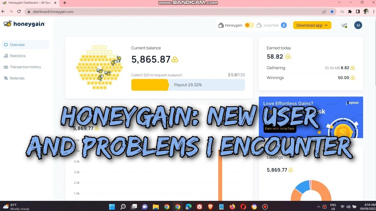 Honeygain: New user | How to earn | Problems I encounter and solutions ...