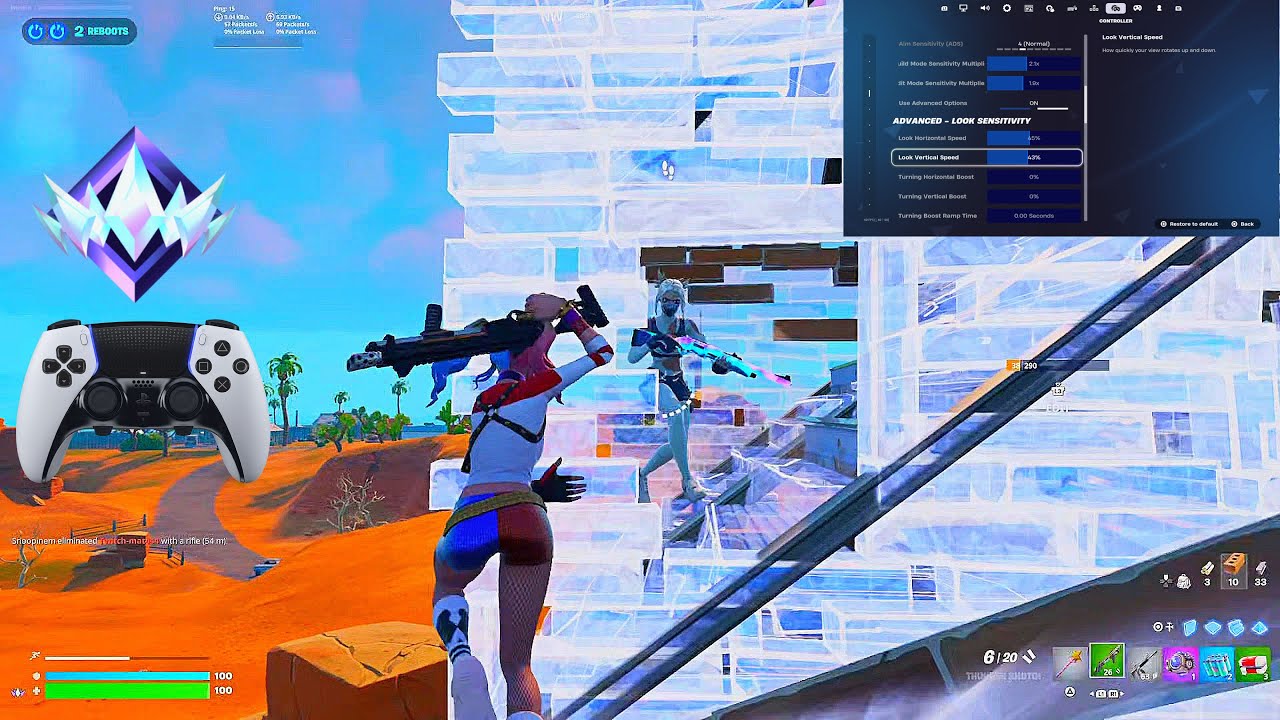 NEW BEST Controller SETTINGS + Sensitivity For Fortnite Chapter 6 (PS5 ...