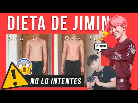 ¡DIETA DE JIMIN por 10 días! 😱 Primera y última vez haciendo una dieta ...