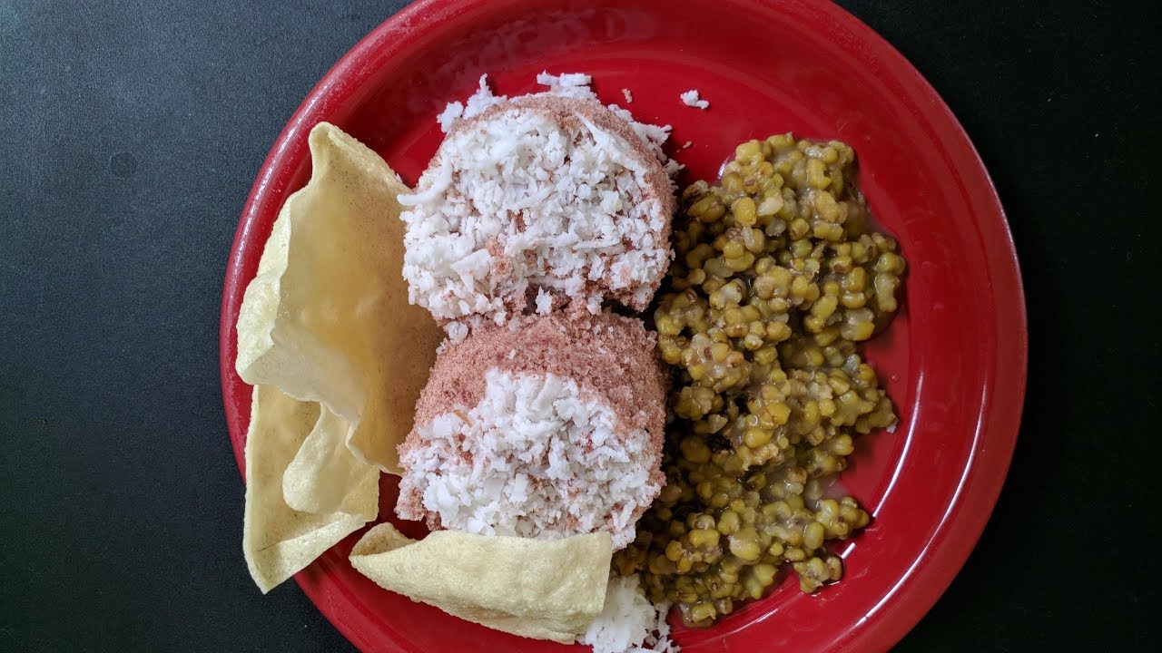 Puttu Payaru Pappadam - Healthy Breakfast - YouTube