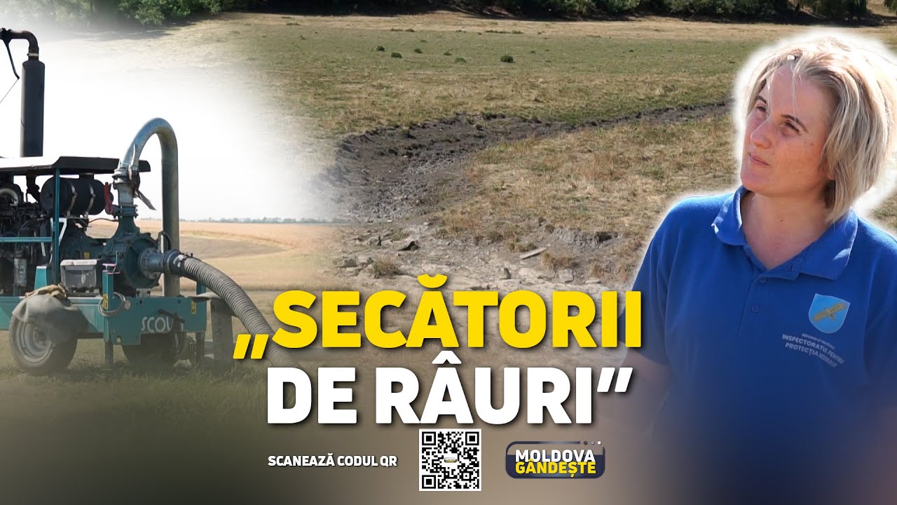 Moldova gândește: Apa din râuri, pompată cu abateri /21.09.2024 - YouTube