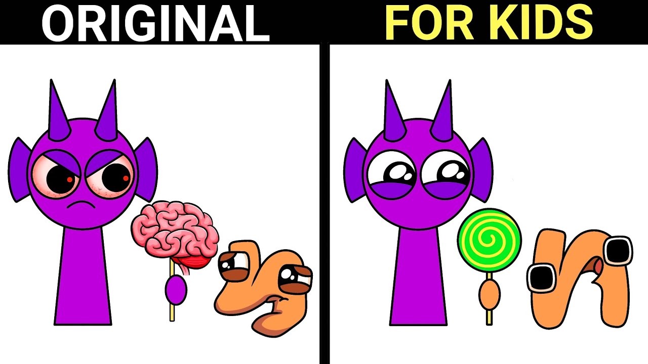 Durple Sprunki Incredibox Song Phase Giving Brain to N!? | Alphabet ...