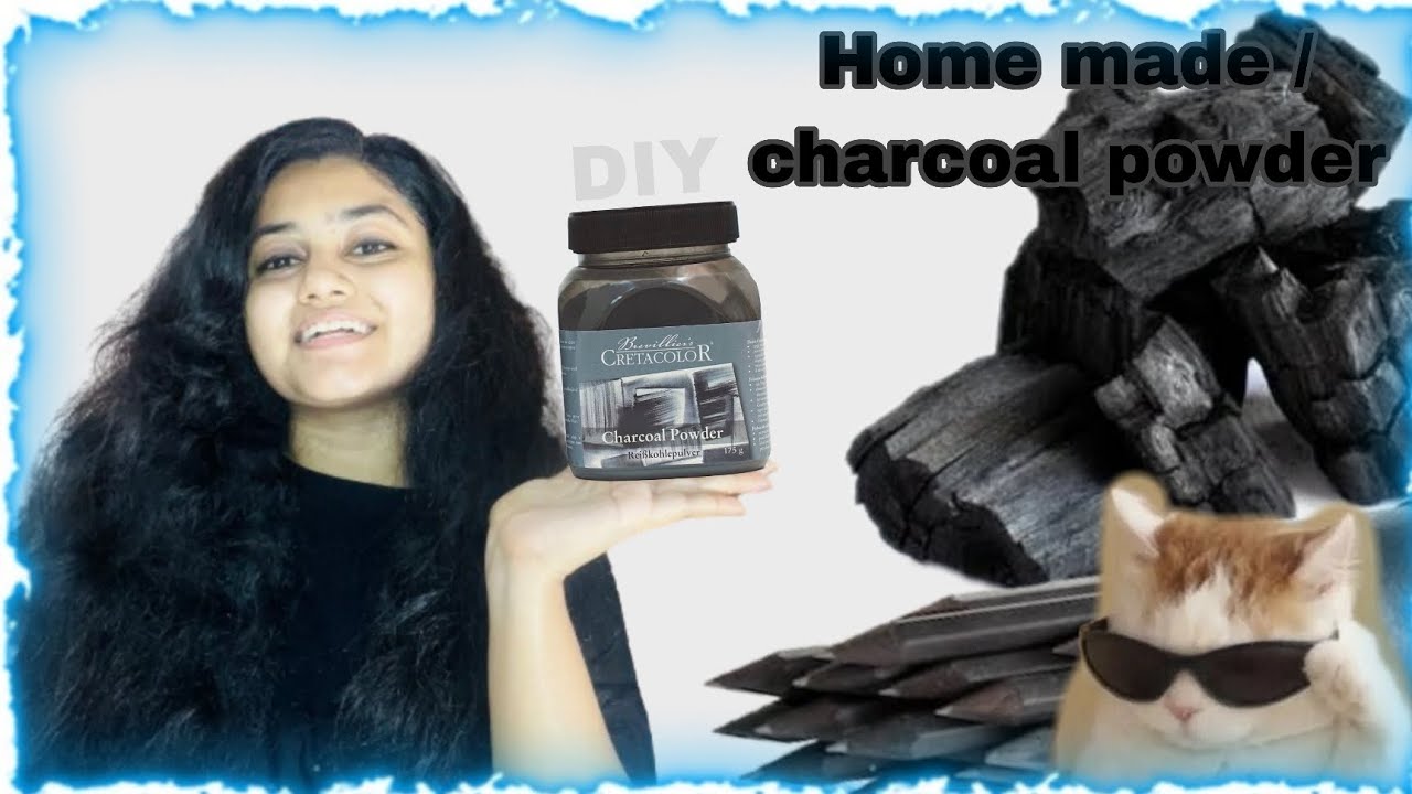 How to make charcoal powder for drawing at home | DIY - YouTube