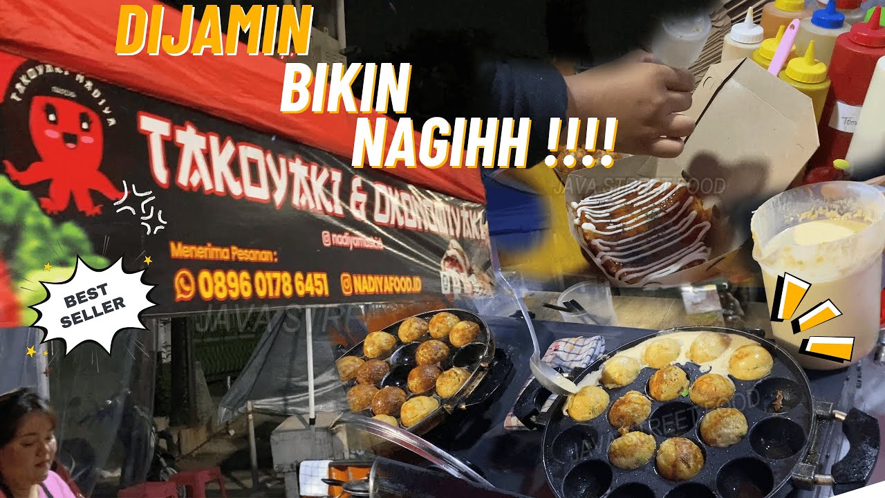 #9 JAVA STREET FOOD || SANGAT REKOMENDASI TAKOYAKI DAN OKONOMIYAKI ENAK ...