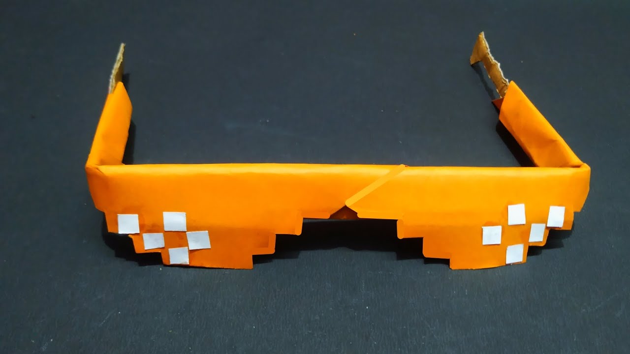 How to make thug life goggles👓 at home 😎😎 ||goggles 👓 with paper - YouTube