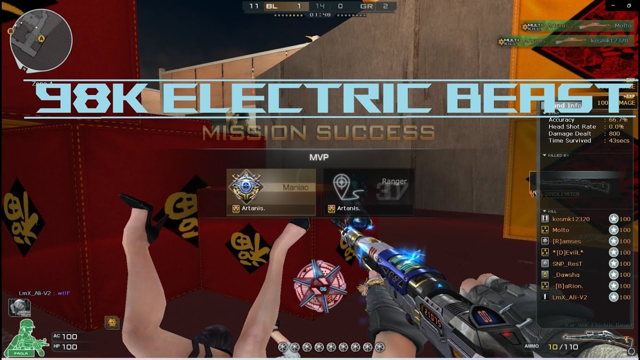 Crossfire West - SnD Sniper Only with 98K Electric Beast - YouTube