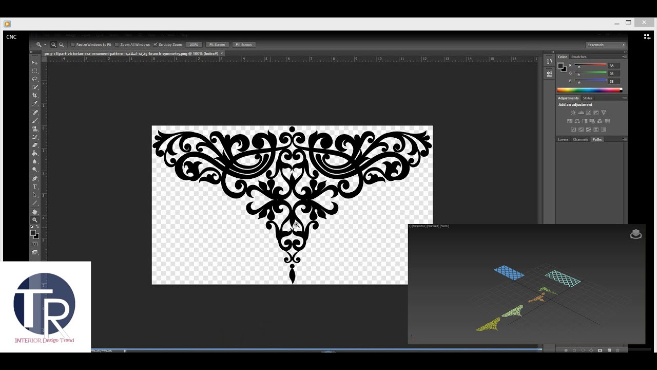 -3Ds Max-create patterns-cnc - YouTube