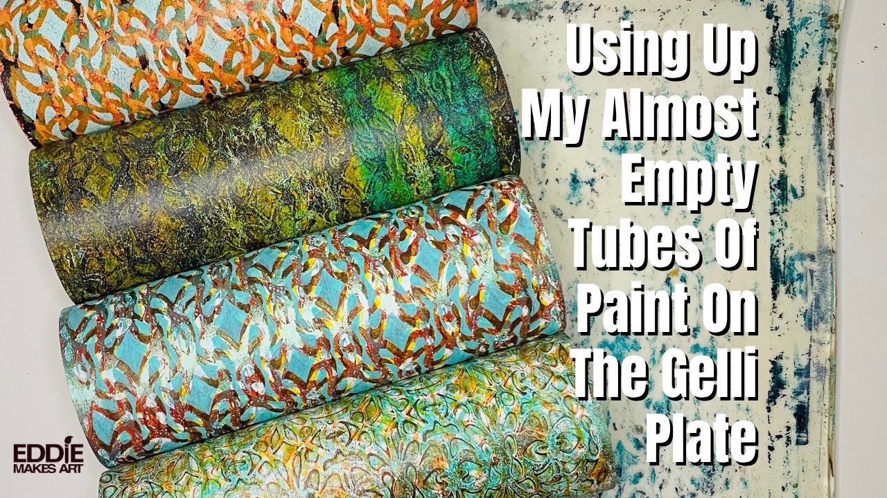 Gelli Printing With Fancy Lace Style 1 & 2 - YouTube
