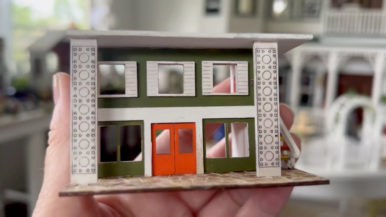 Dollhouse Kit Build - The Margo, Mid Century Modern Mini - YouTube