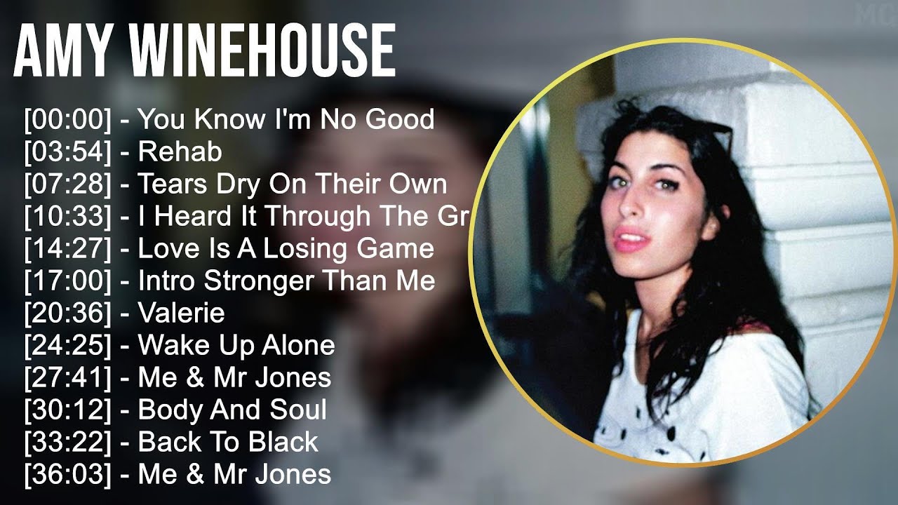 Amy Winehouse 2025 MIX Most Popular Songs - YouTube