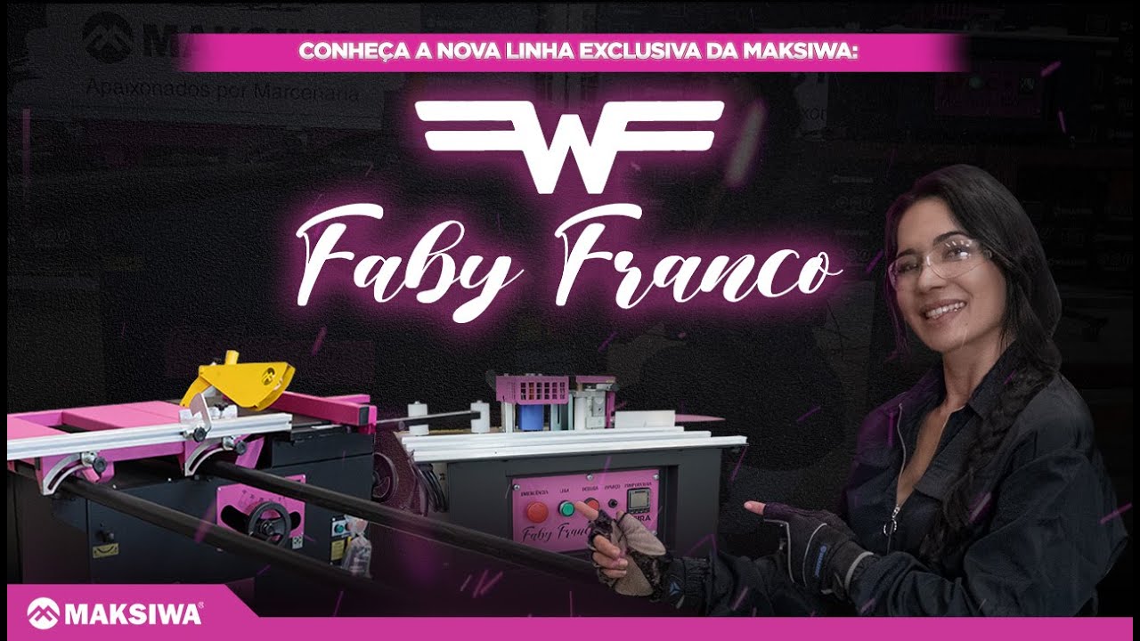 Conheça a LINHA de MÁQUINAS FABY FRANCO EDITION - Parceria Exclusiva ...