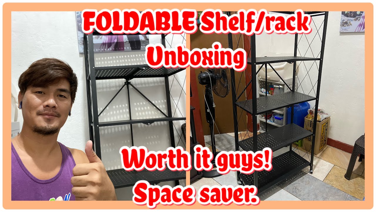 FOLDABLE Shelf / Rack Unboxing - Space saver | Worth it | Quality - YouTube