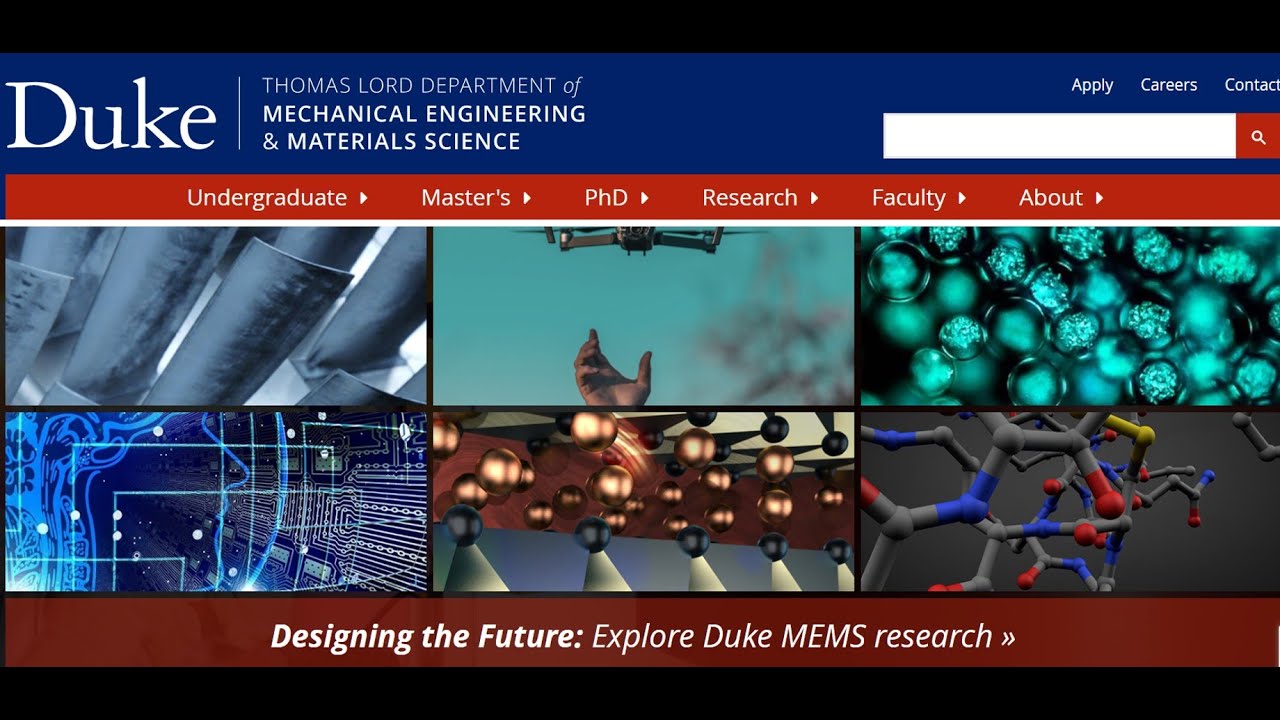 Duke MEMS Spring 2022 Master's Program Orientation: mems.duke.edu ...