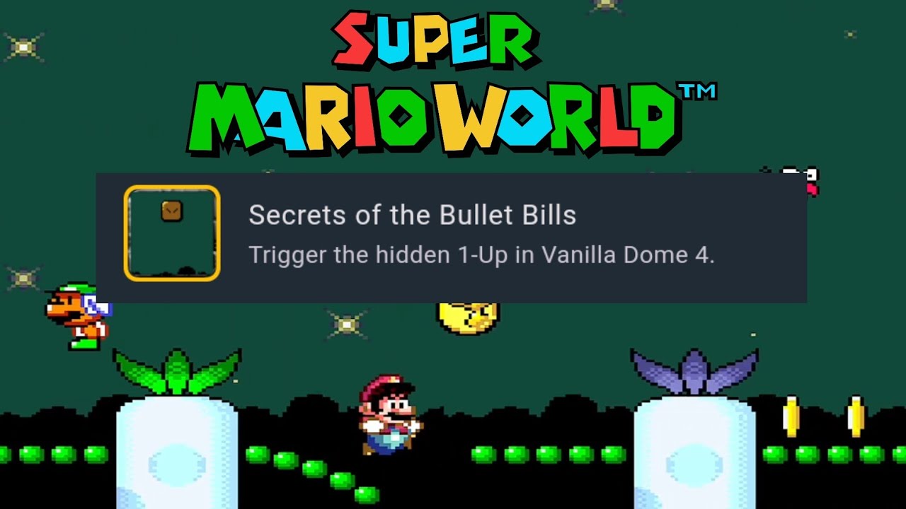 Super Mario World "Secrets of the Bullet Bills" Achievement ...