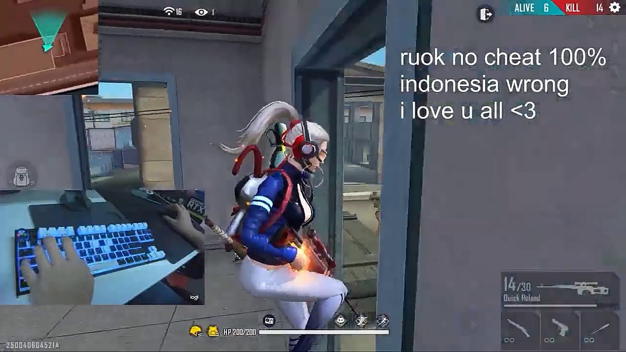 RUOK PLAYING TRAINING HANDCAM LIVESTREAM IN FREE FIRE - RUOK NO CHEAT ...
