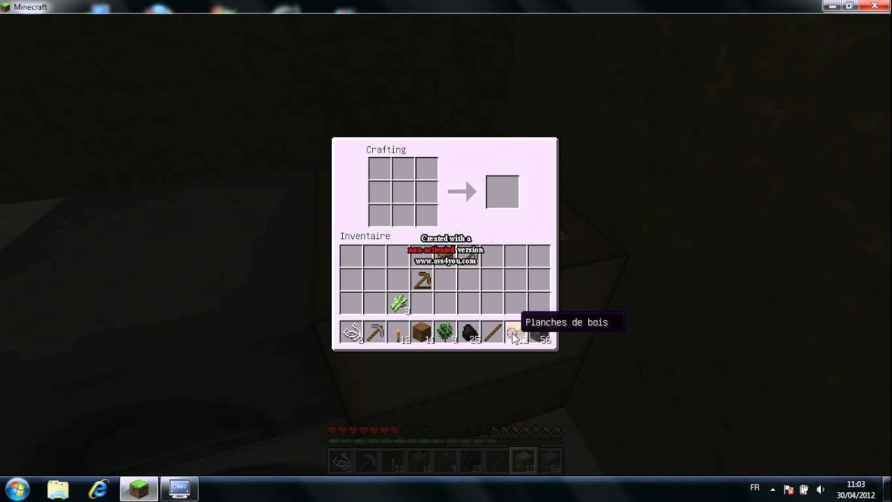 TUTO Minecraft comment faire un coffre - YouTube