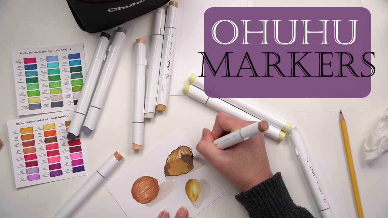 Trying Ohuhu Markers for the First time! - YouTube