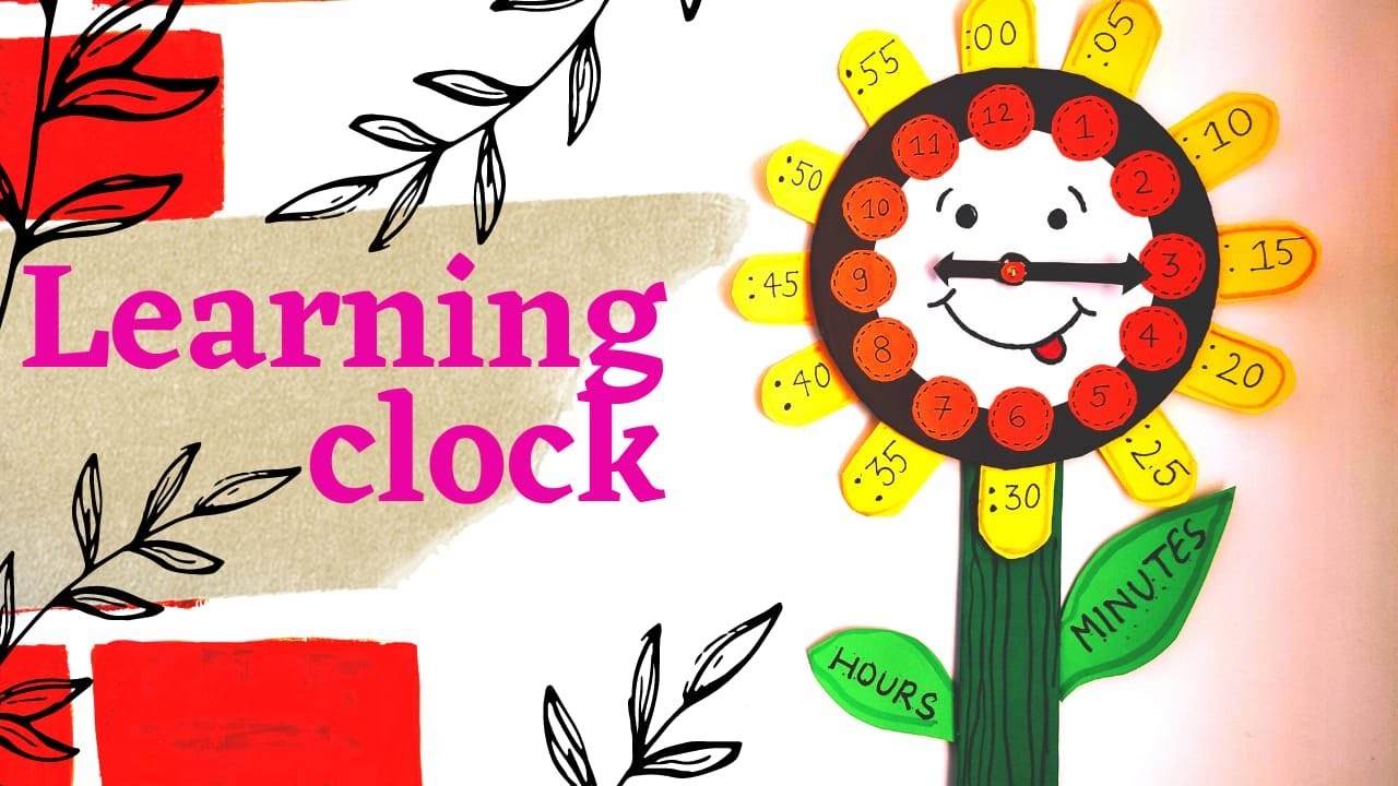 Learning clock ll clock making for kids ll maths activity - YouTube