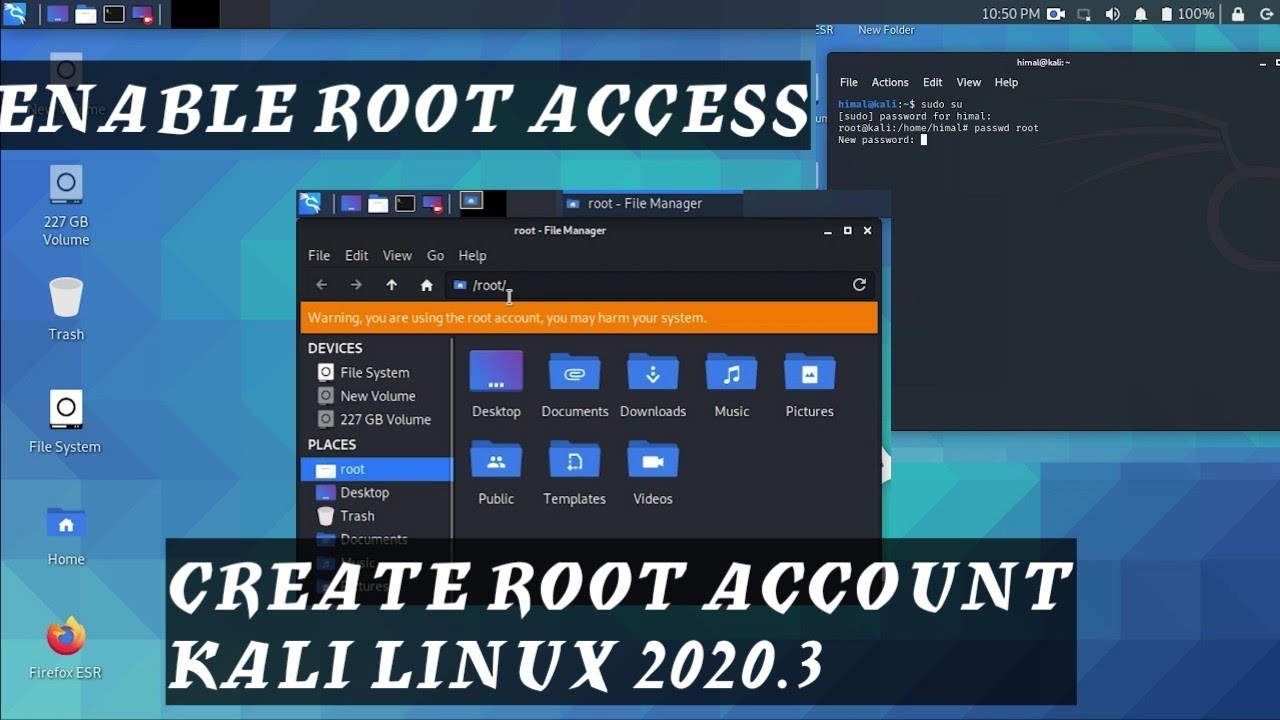 How To Create Root Account And Get Root Access In KALI LINUX 2020 3 100 Working Root How To Create Root Account And Get Root Access In KALI LINUX 2020 3 100 Working Root