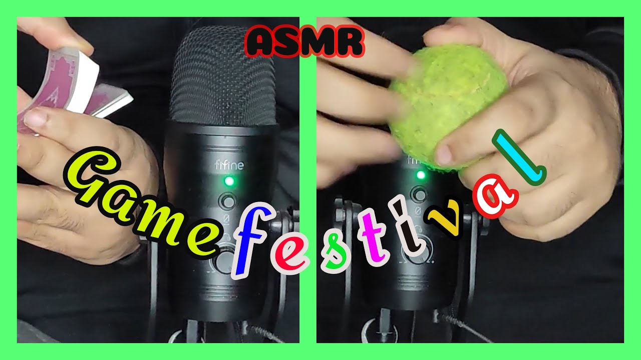 🃏ASMR playing games🃏 , , 🥎ASMR ball tapping 🥎&&📱 ASMR texting📱 (Fast ...
