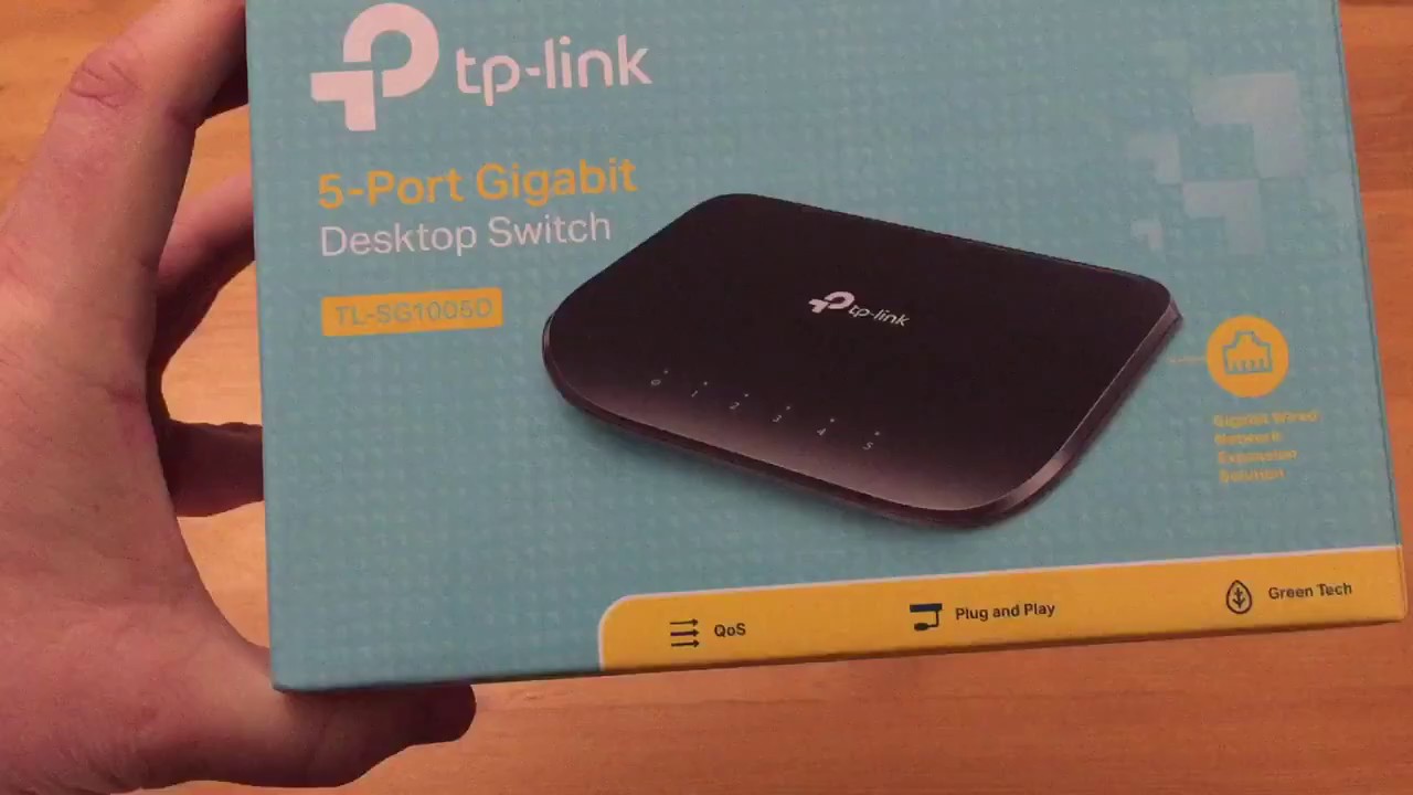 TP Link TL-SG1005D 5 Port Gigabit Switch Unboxing - YouTube