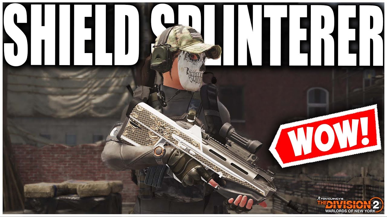 THIS DIVISION 2 SHEILD SPLINTERER BUILD IS AMAZING! FAST RATE OF FIRE ...