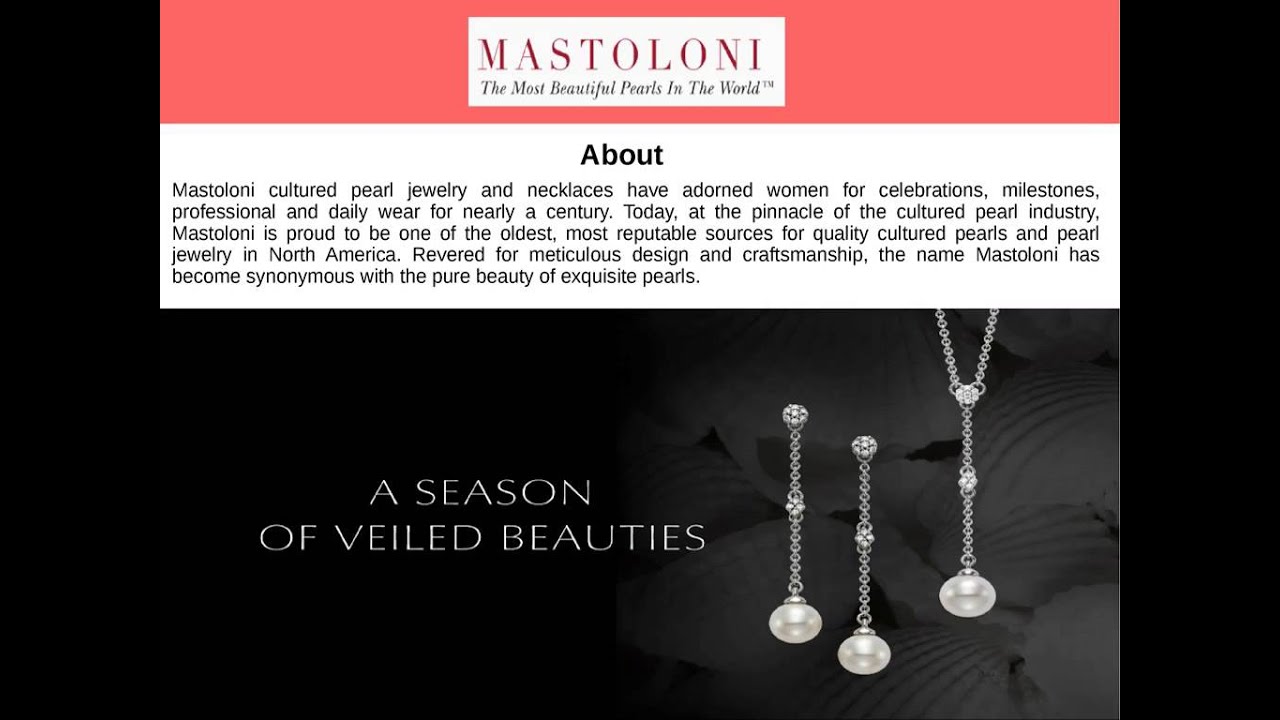Pearl Jewelry Designed by Mastoloni - YouTube