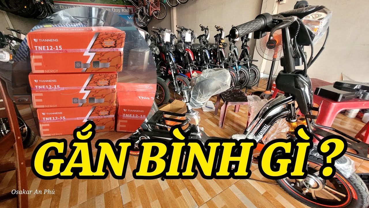 GẮN BÌNH GÌ TRÊN XE ĐẠP ĐIỆN SONSU RUBY GỬI VỀ CAO LÃNH SÁNG 25/12 ...