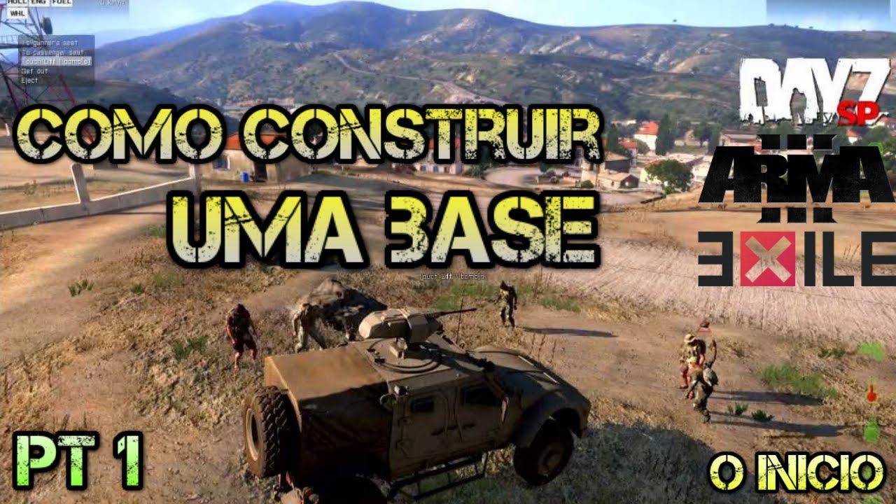Como construir uma base| Iniciante |Arma 3 Exile - YouTube