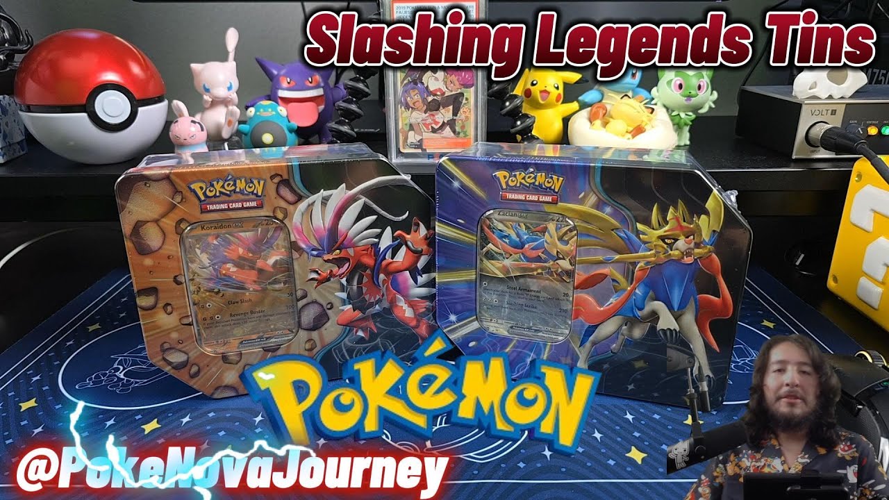 Unboxing Pokémon Slashing Legends Tins – INSANE Pulls You Have to See ...