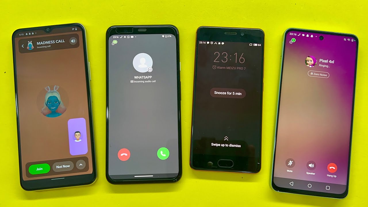 Incoming Call ViVo Y16 Snapchat & Redmi C67+Pixel 4xl iMO / Alarm Clock ...