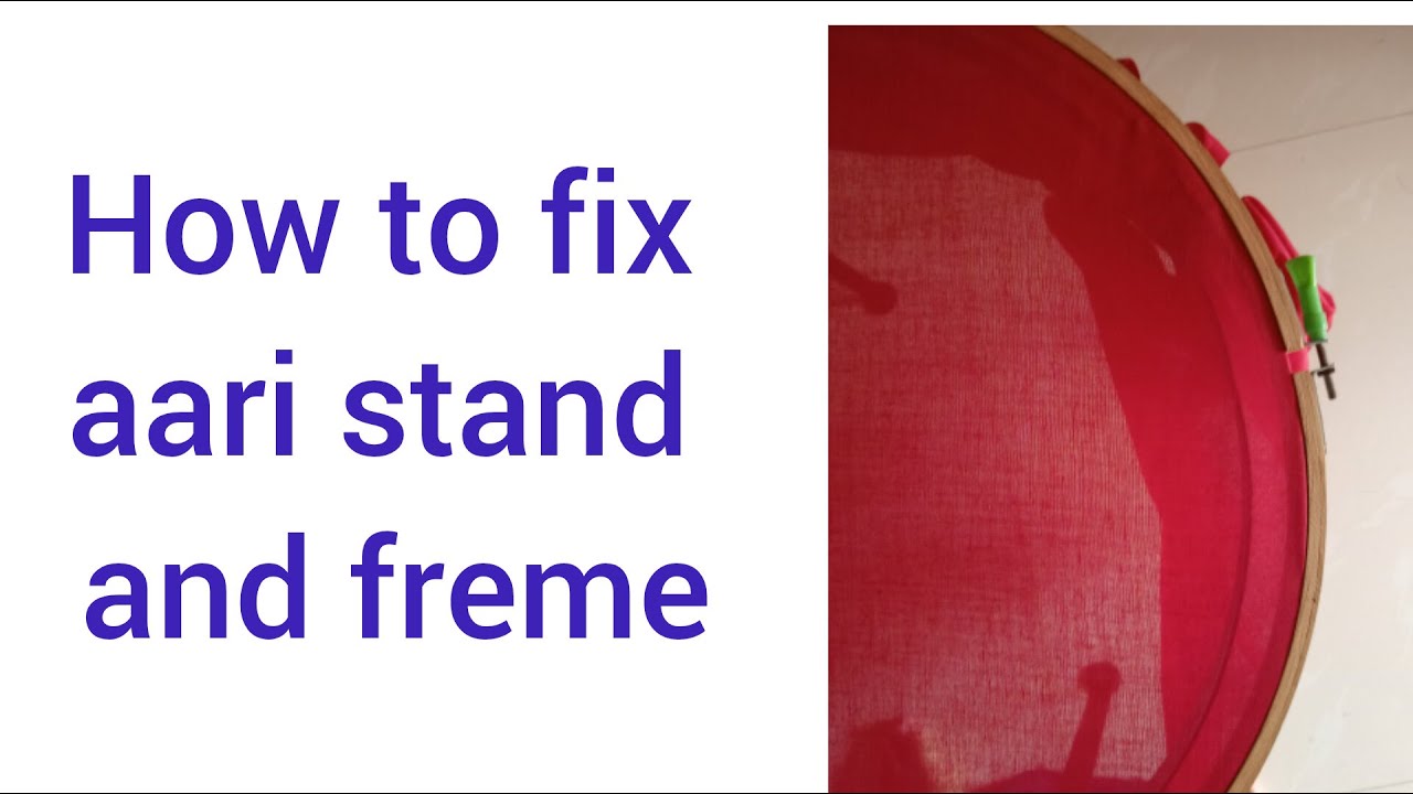 How to fix aari stand and frame #aari stand #aari frame #diyfashion # ...