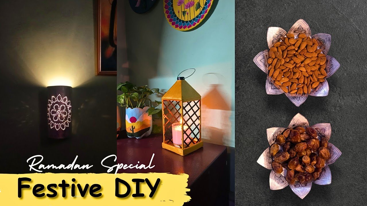 DIY Festive Decors From Waste Material | 🌙Ramadan Special DIY Craft ...