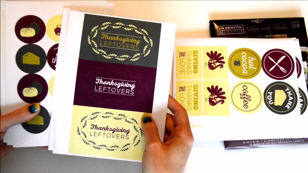 Lia Griffith DCWV Tags and Labels - YouTube