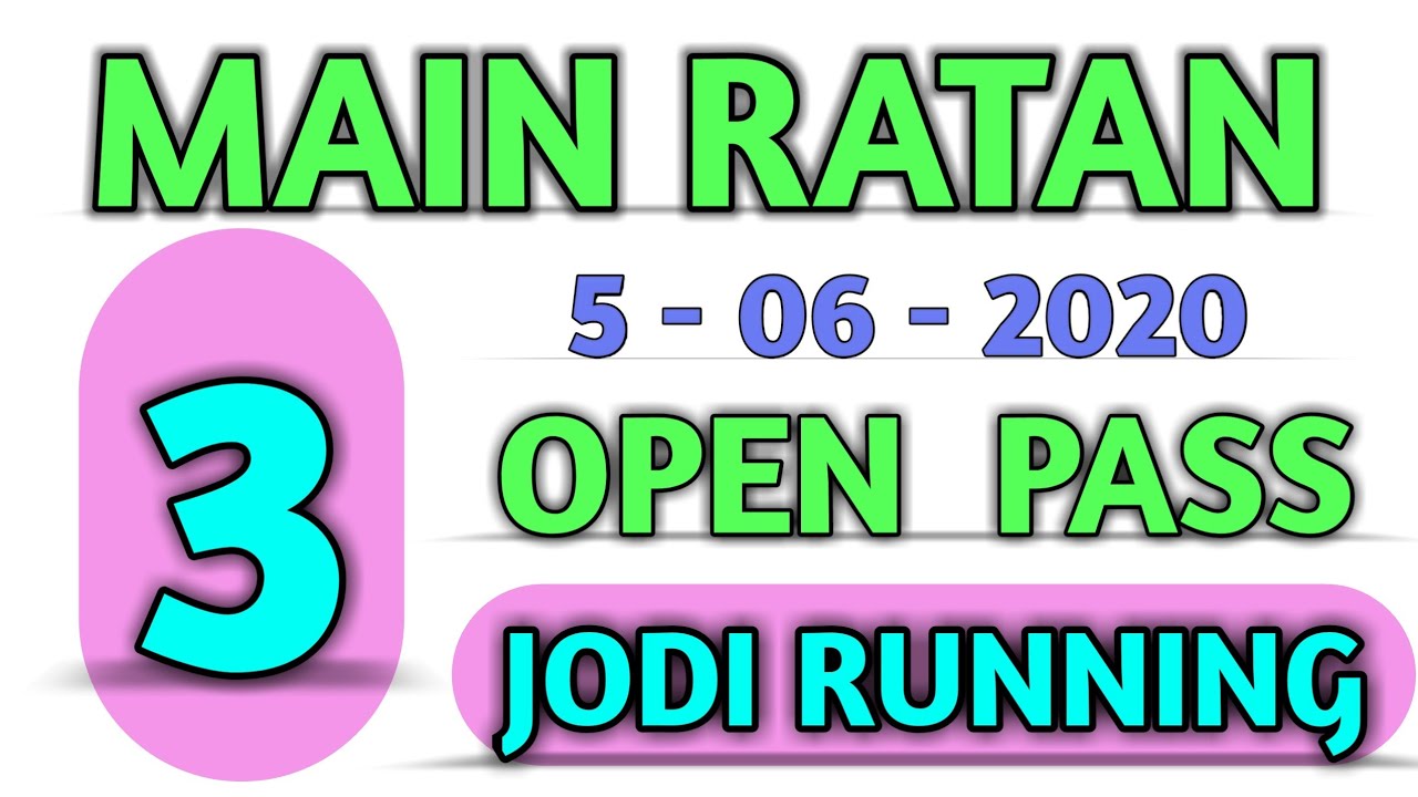 Main Ratan Open 5-06-2020 main ratan open today, main ratan open, main ...