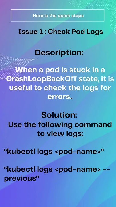 Kubernetes Pod Crashloopbackoff Youtube