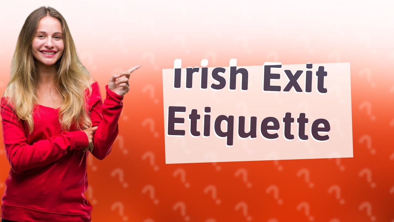 What is an Irish exit and is it considered rude? - YouTube