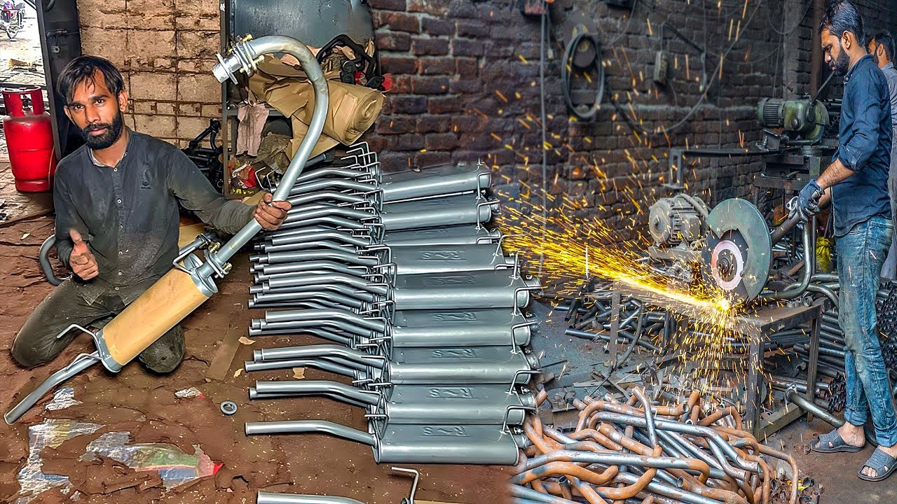 Inside the Factory Auto Rickshaw Silencer Manufacturing Process: Step ...